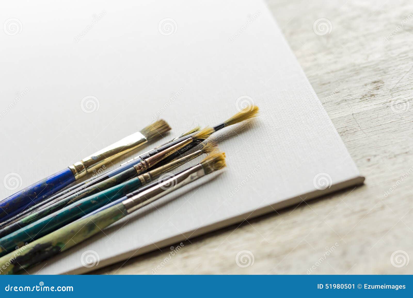 Old Artist Paintbrushes stock image. Image of rustic - 51980501