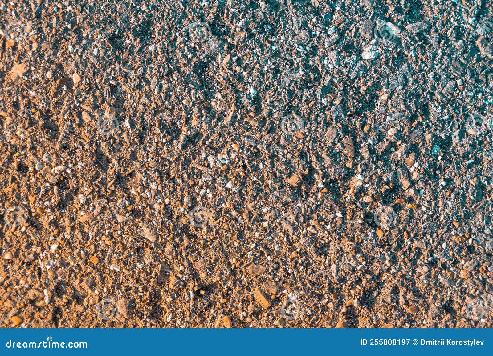 Old Asphalt Texture with Brown Tint Gradient Overlaid Stock Image ...