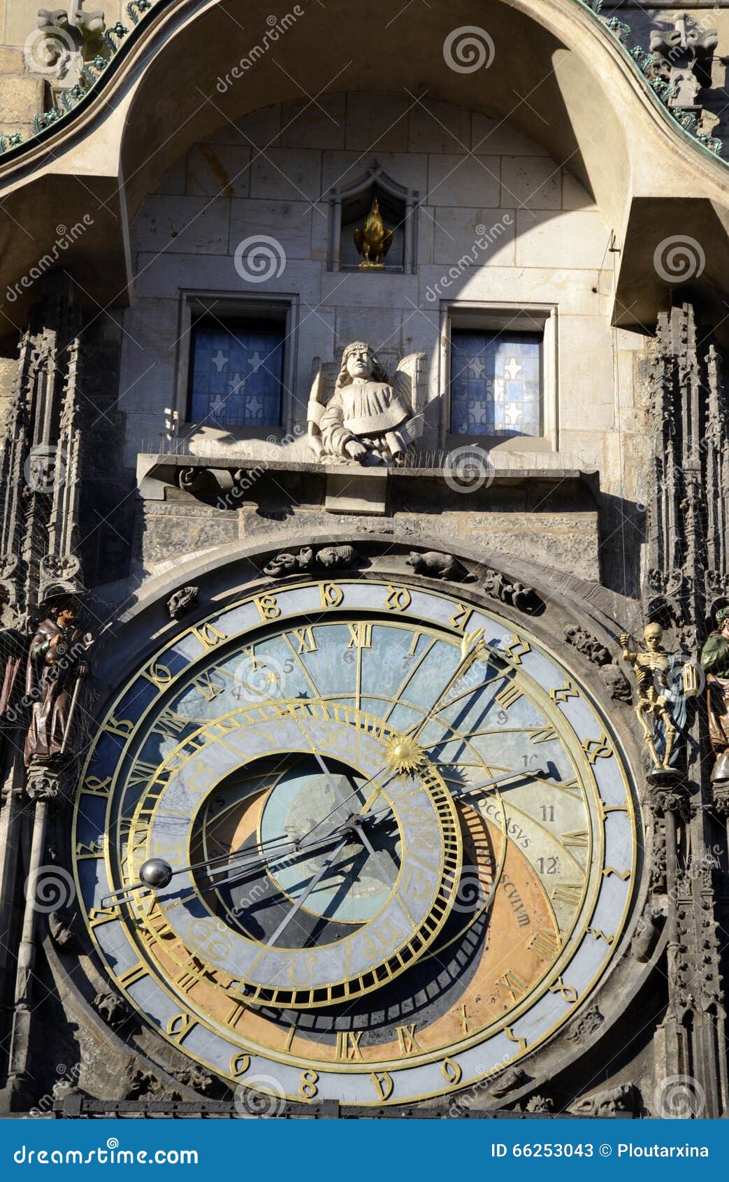 Old astronomy clock stock image. Image of detail, building - 66253043