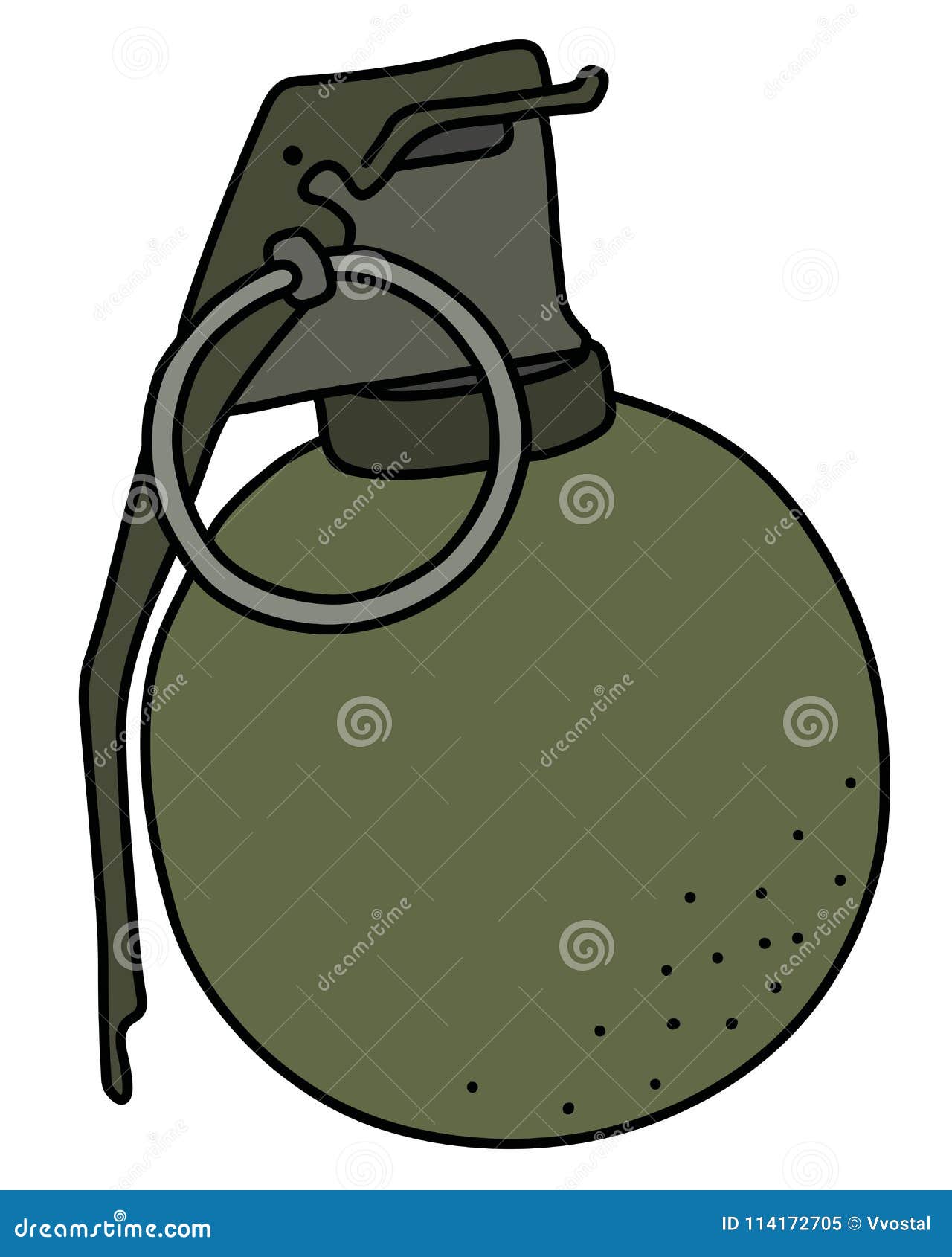The Old Offensive Hand Grenade Cartoon Vector | CartoonDealer.com ...