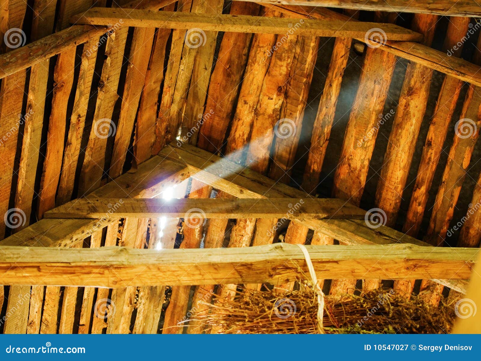 Old attic stock image. Image of level, home, angle, light - 10547027