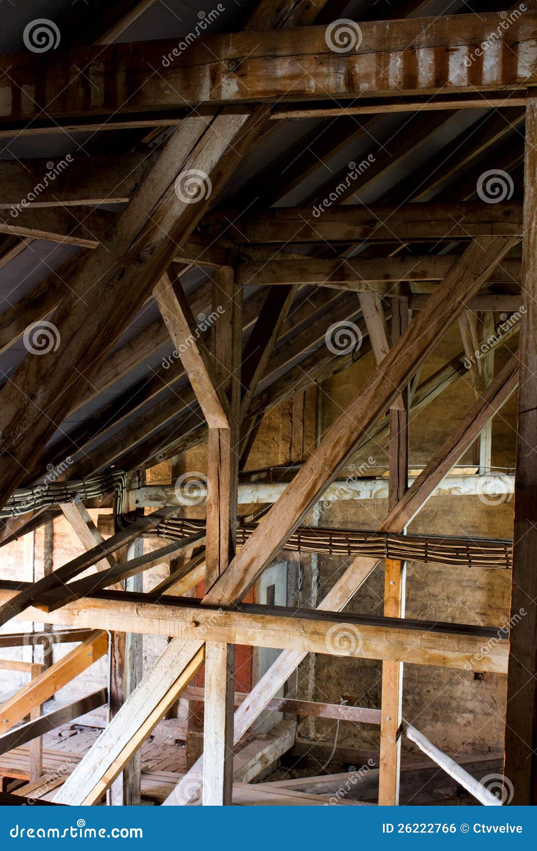 Old attic stock photo. Image of architecture, domestic - 26222766