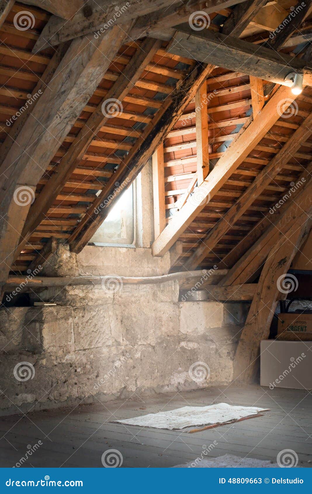 Old Attic Royalty-Free Stock Photography | CartoonDealer.com #48809663