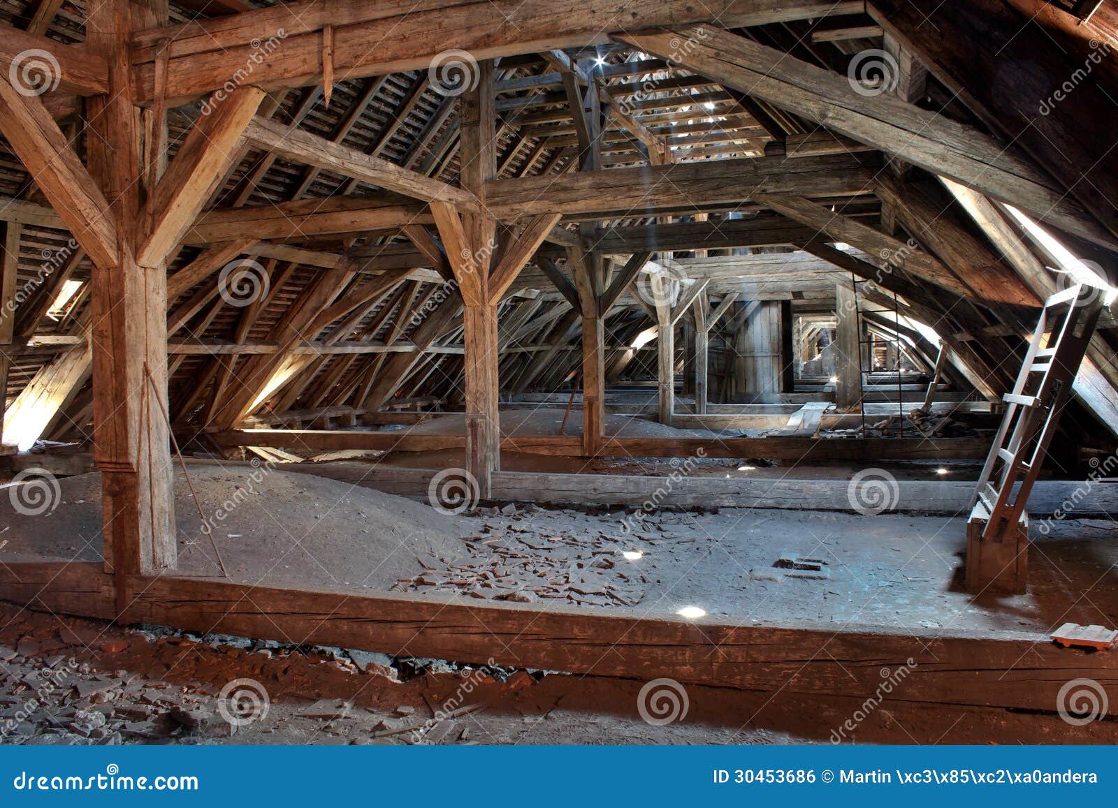 Old Attic of a House, Hidden Secrets Stock Photo - Image of ...