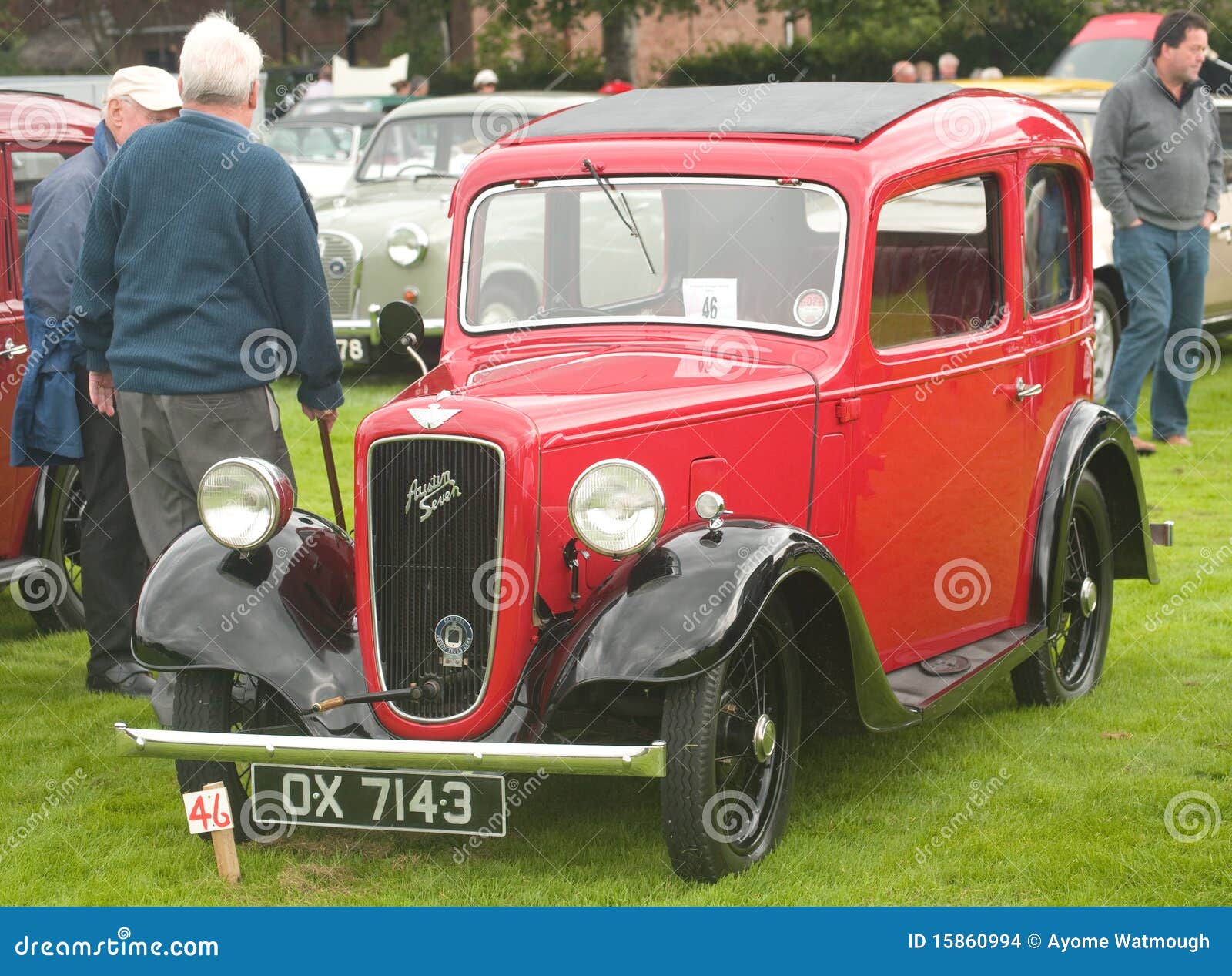 Old Austin Saloon car. editorial stock image. Image of spoked - 15860994