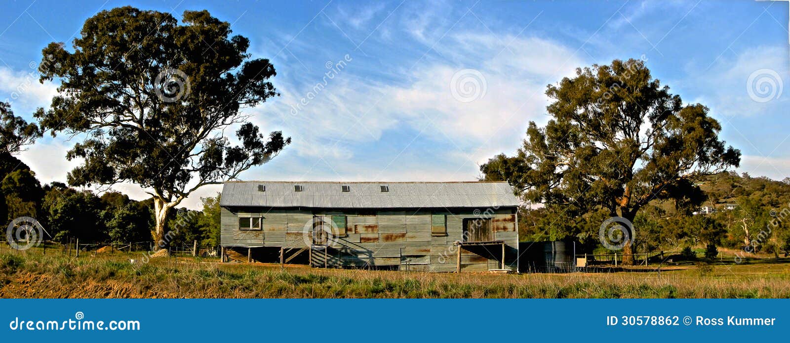 Old Australian sheep shed stock photo. Image of nature - 30578862