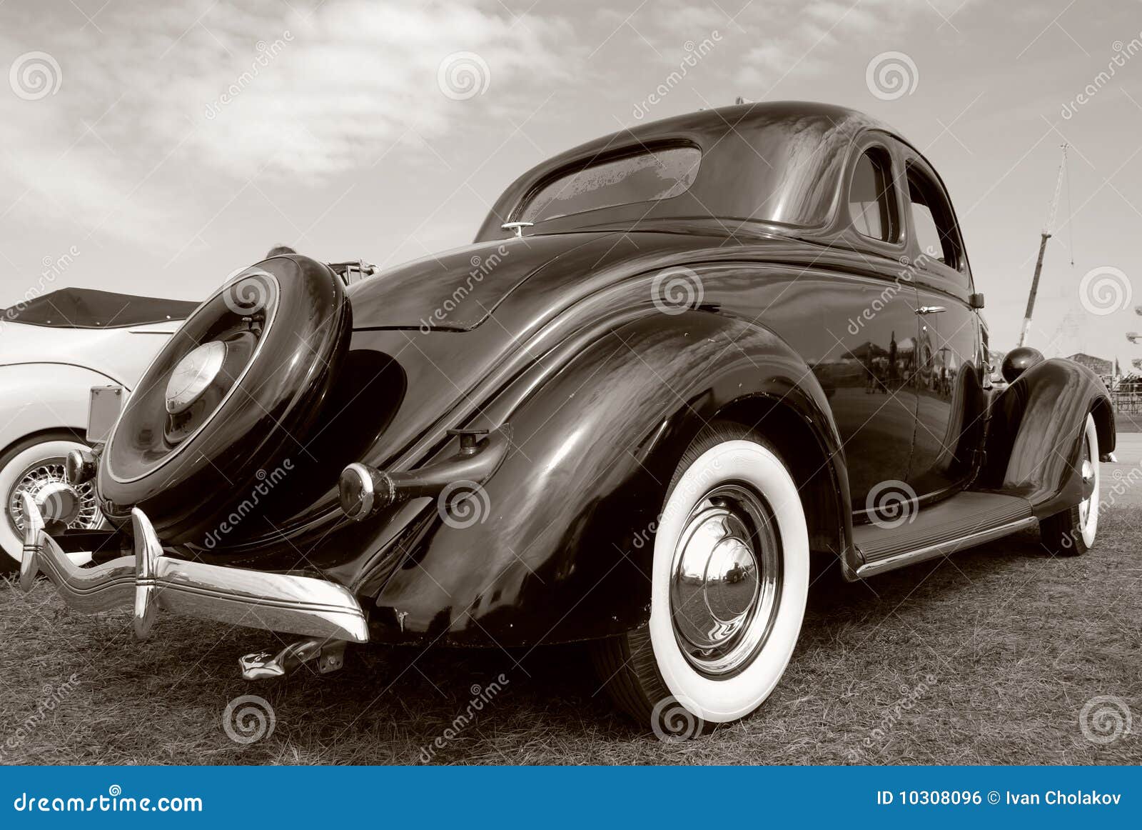 Old automobile stock photo. Image of transport, rear - 10308096