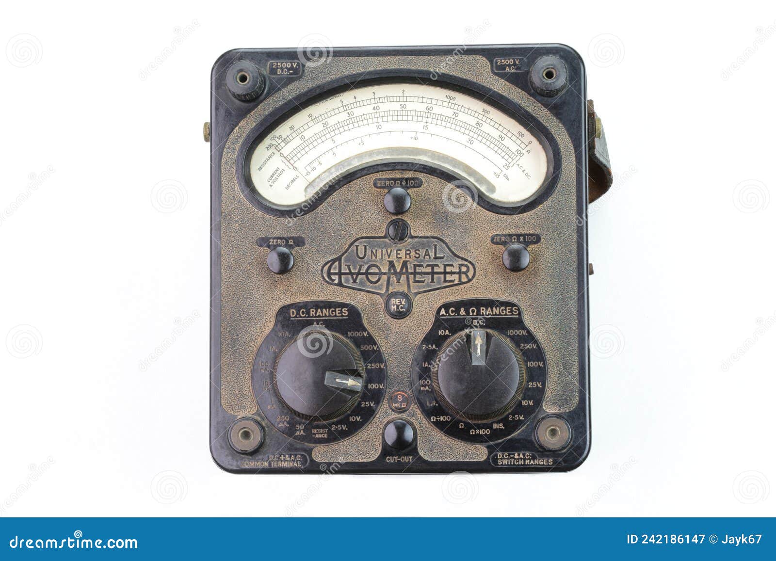Old Avometer Instrument stock image. Image of device - 242186147