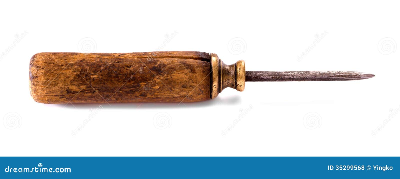 Old awl isolated stock photo. Image of objects, eyeleteer - 35299568