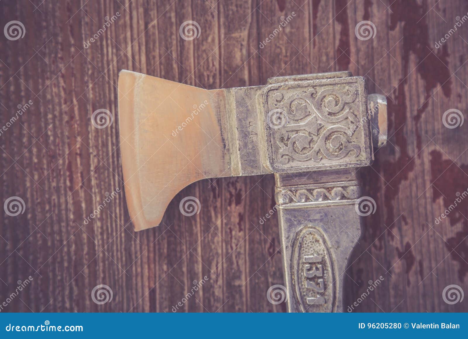 Old ax stock photo. Image of equipment, hand, rusty, vintage - 96205280