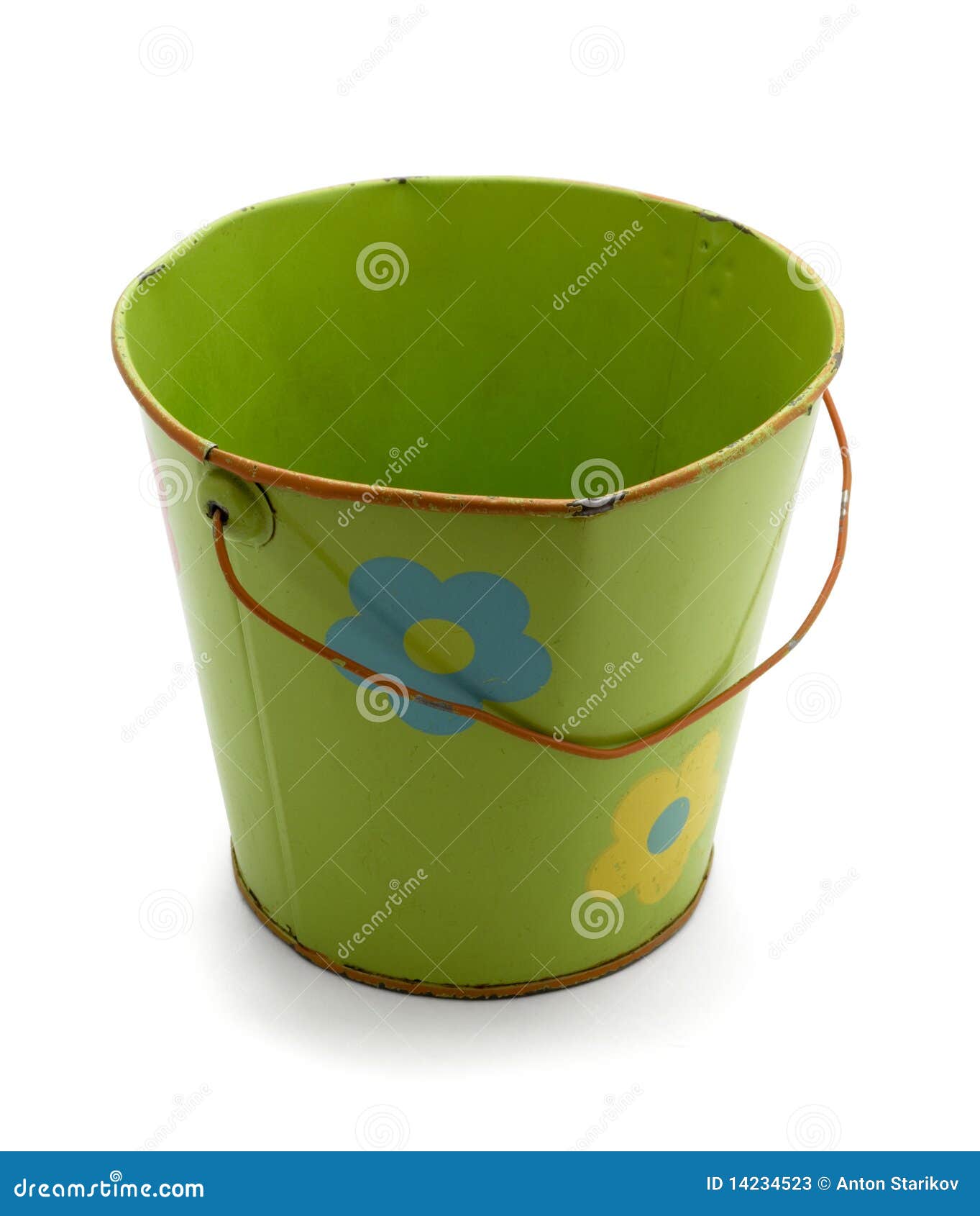 Old baby bucket stock image. Image of pail, white, steel - 14234523