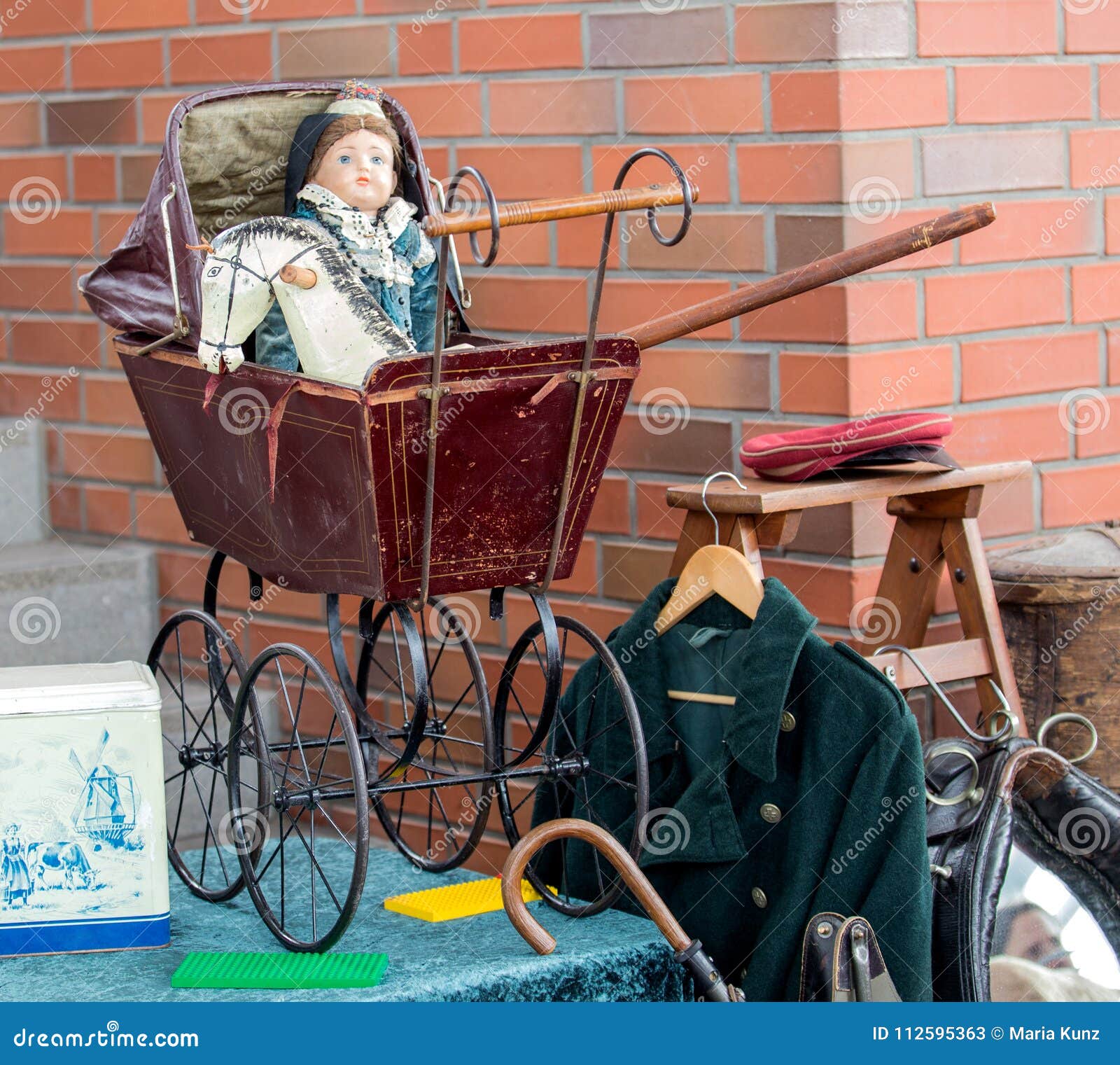 Old baby stroller. stock image. Image of expecting, fashioned - 112595363