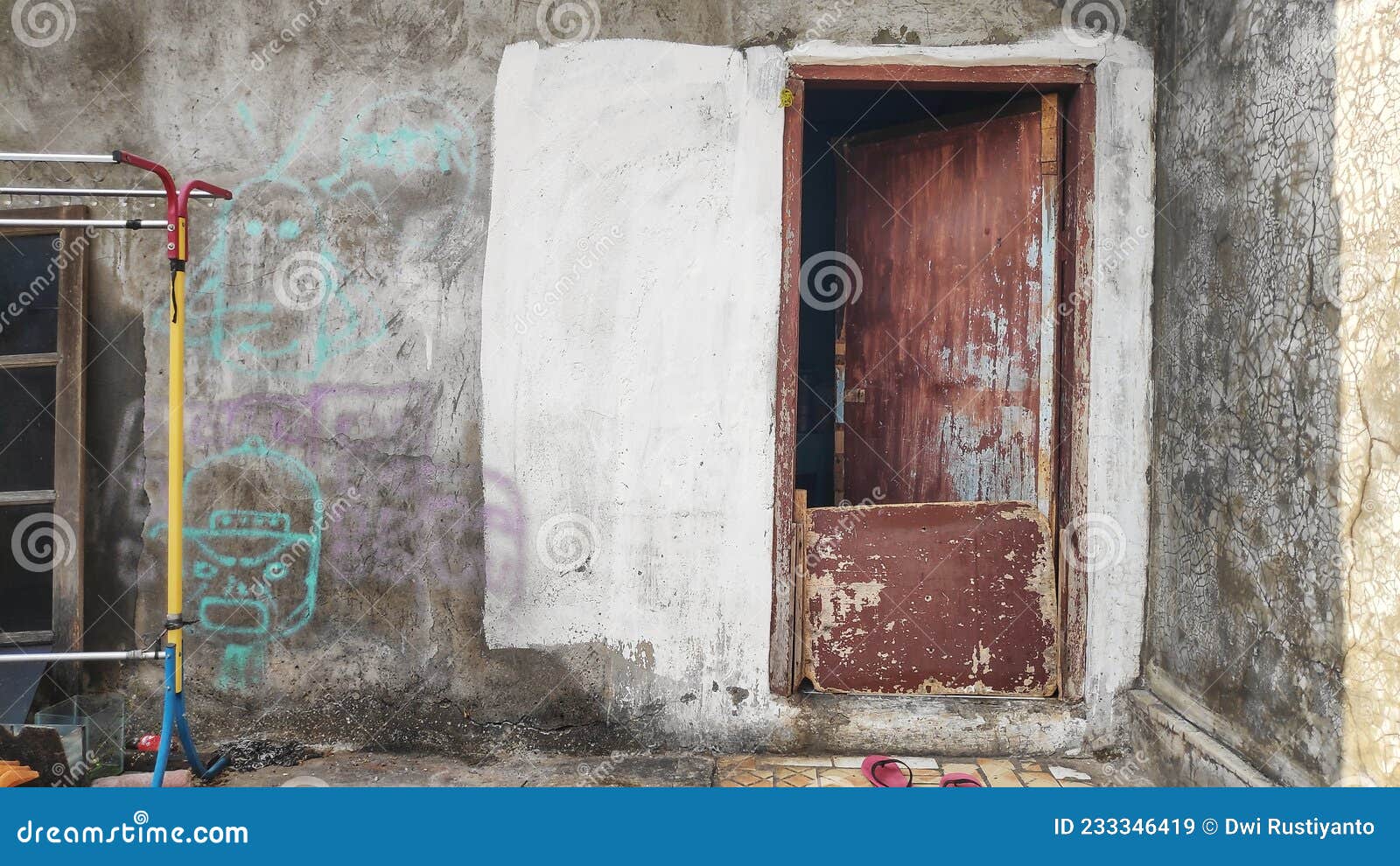 The Old Back Door of a House Stock Image - Image of back, door: 233346419