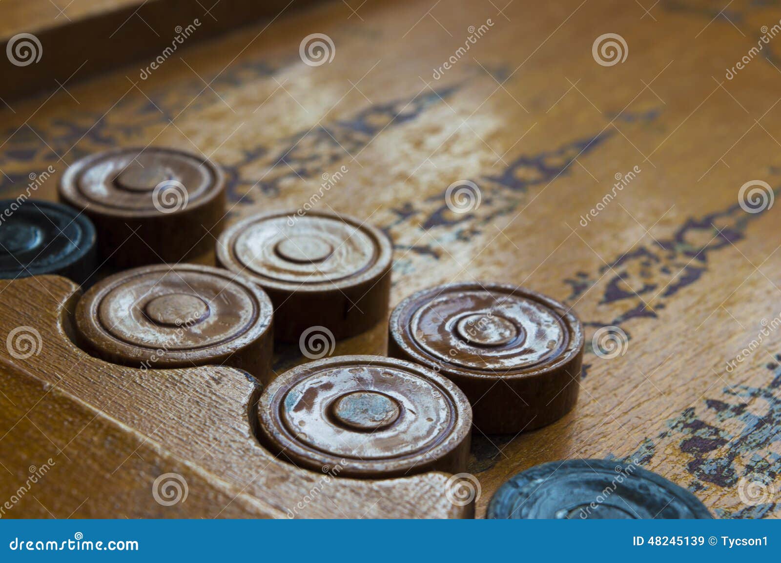 Old backgammon game stock image. Image of draw, antique - 48245139
