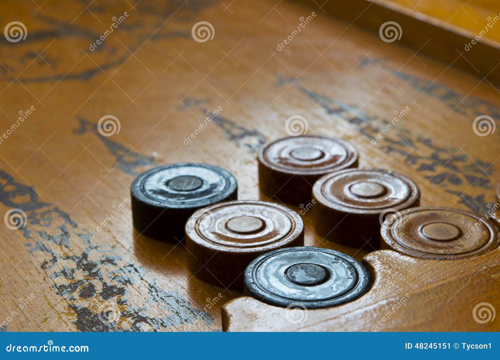 Old backgammon game stock image. Image of colour, composition - 48245151