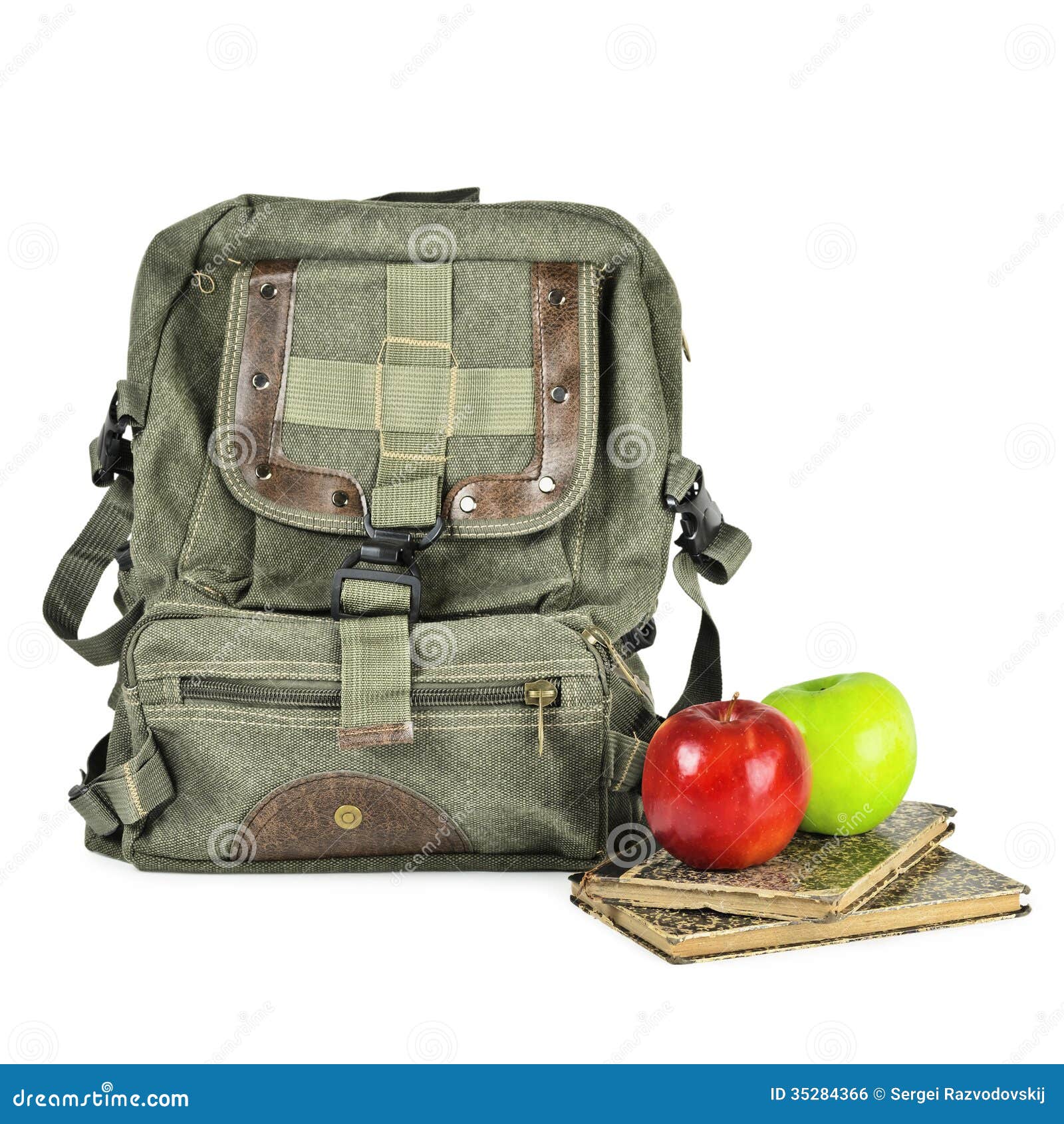 Old Backpack stock photo. Image of haversack, bookbag - 35284366