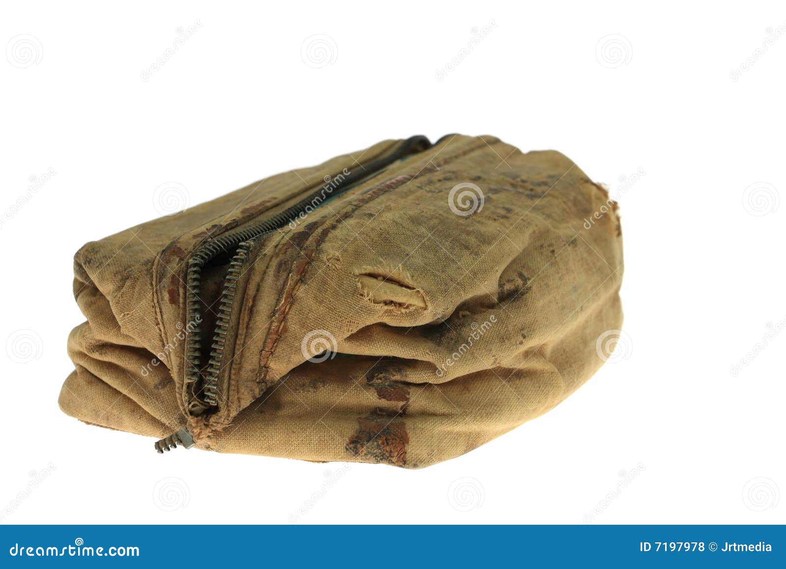 Old Bag stock photo. Image of aged, zipper, close, metal - 7197978