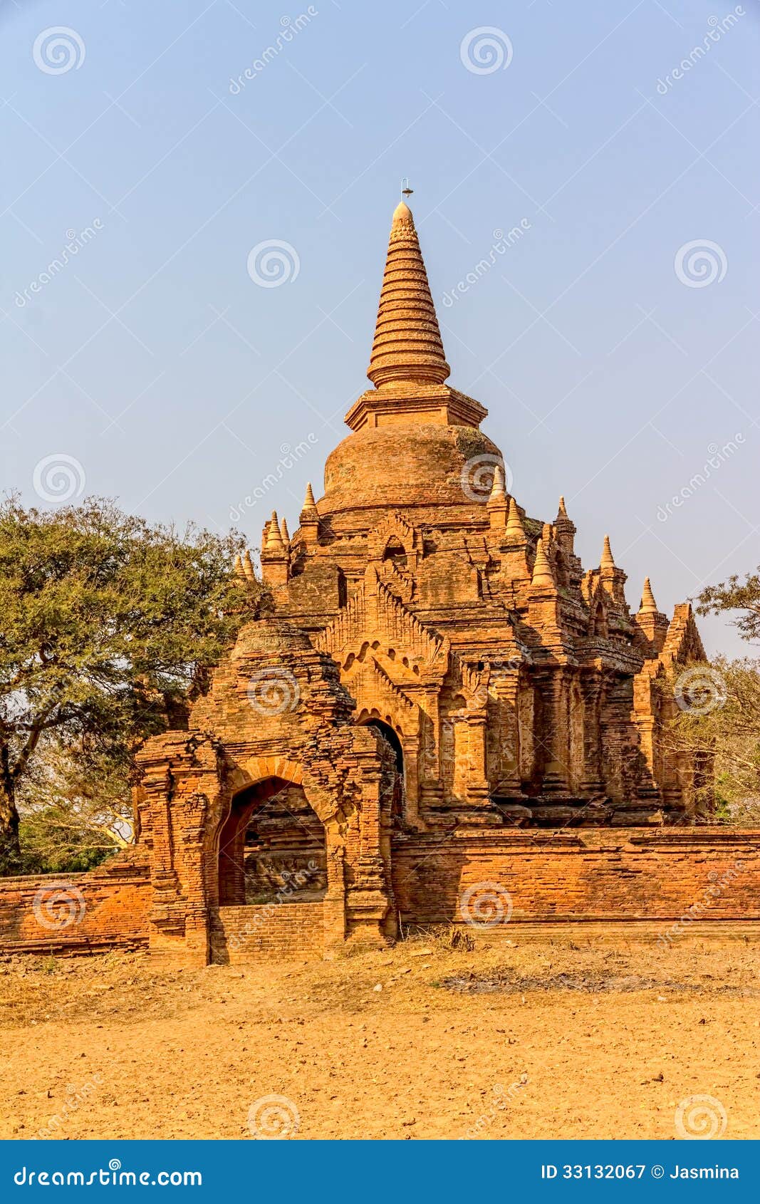 Old Bagan stock image. Image of landmark, pagan, religion - 33132067