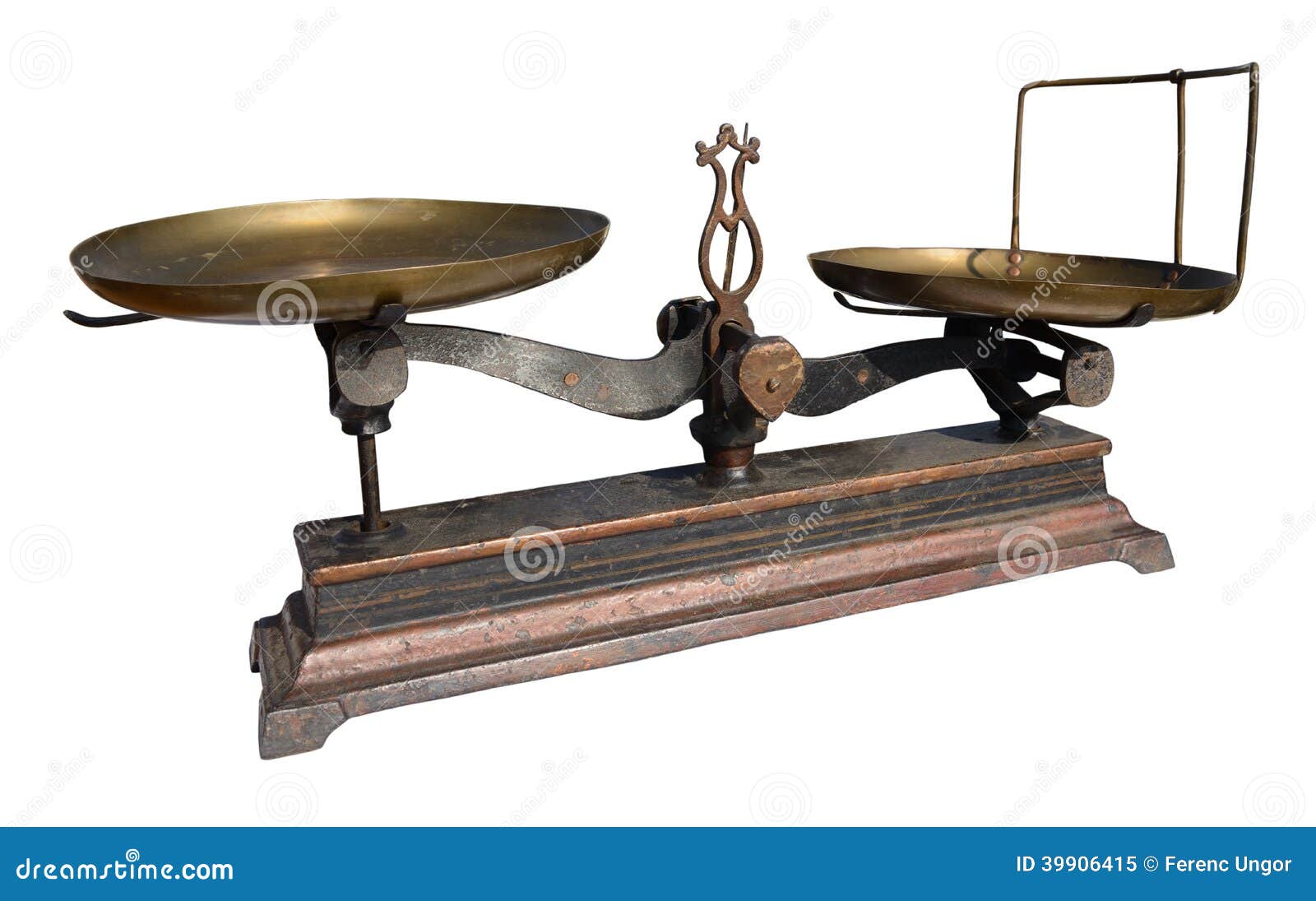 Old balancce stock image. Image of rusty, isolated, metal - 39906415