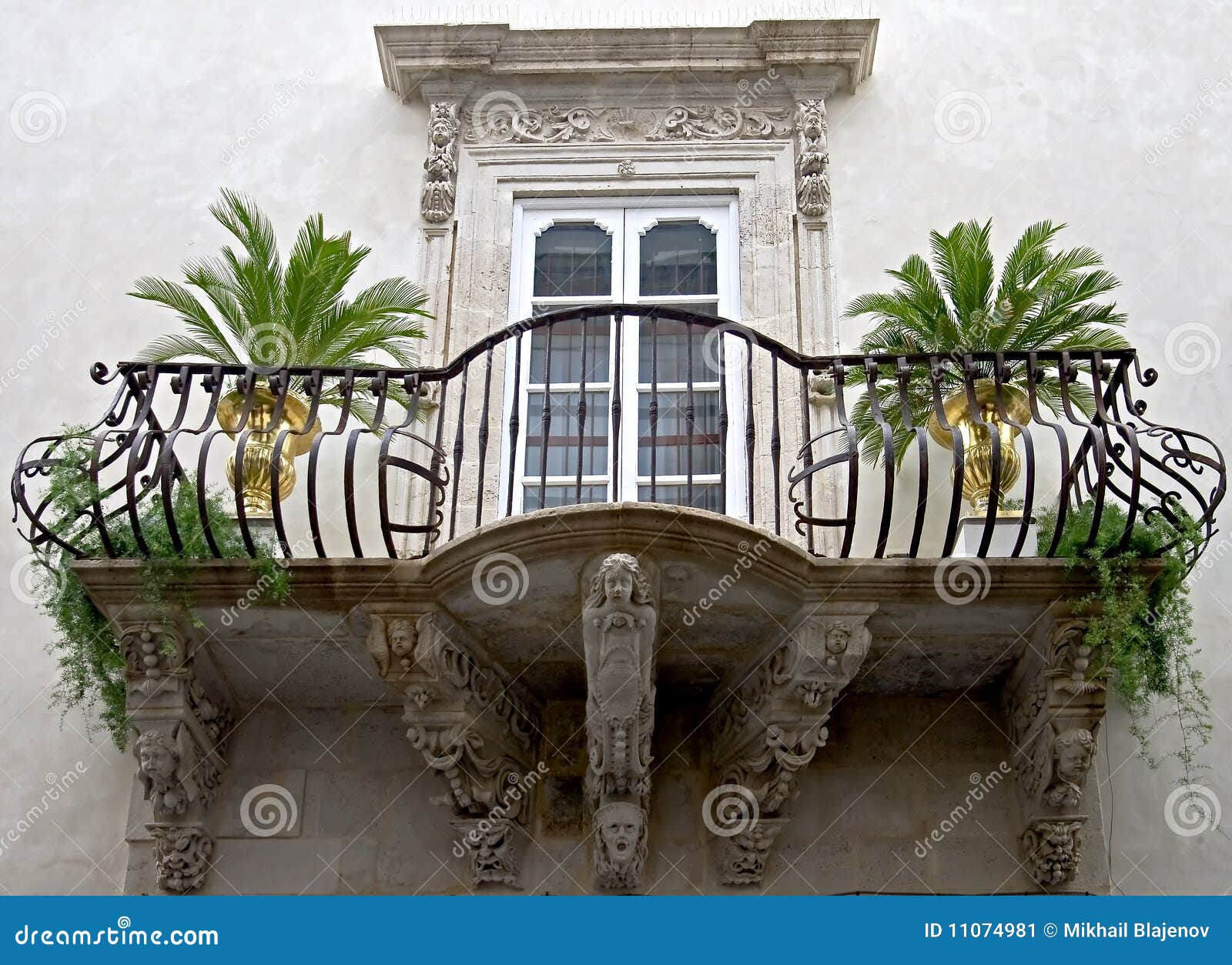 Old balcony 1 stock image. Image of golden, travel, italy - 11074981