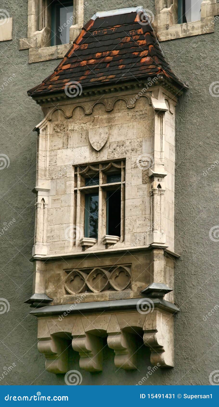 Old balcony stock image. Image of europe, background - 15491431