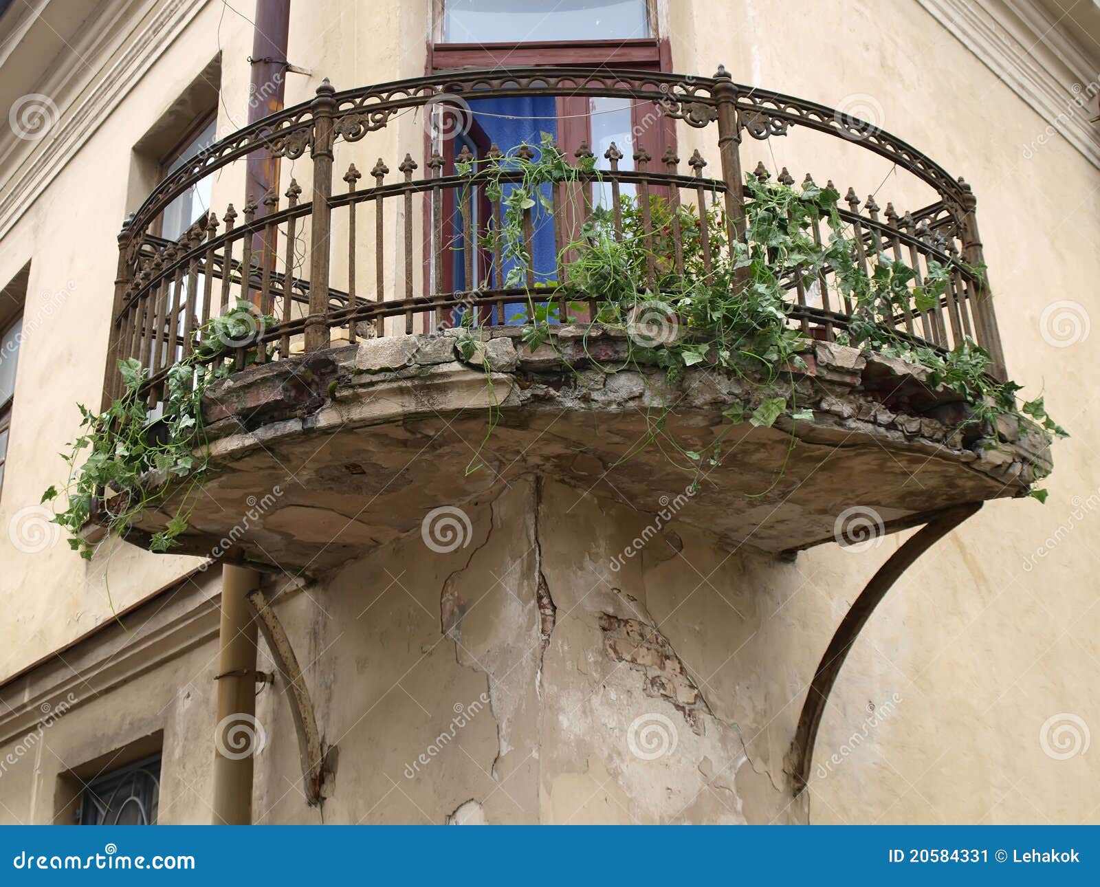 Old balcony stock image. Image of home, architecture - 20584331