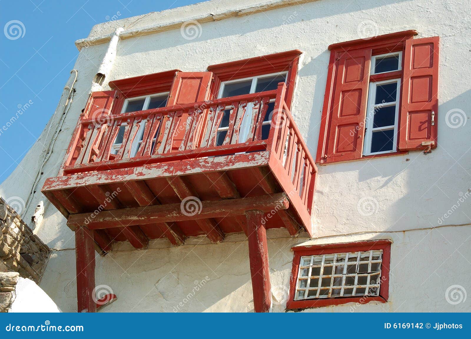 Old Balcony stock photo. Image of white, window, worn - 6169142