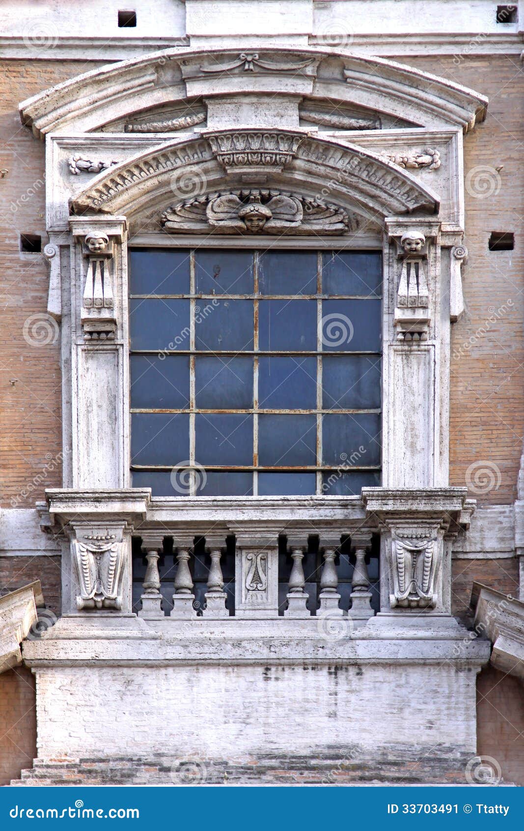 Old balcony stock image. Image of antique, closed, rome - 33703491