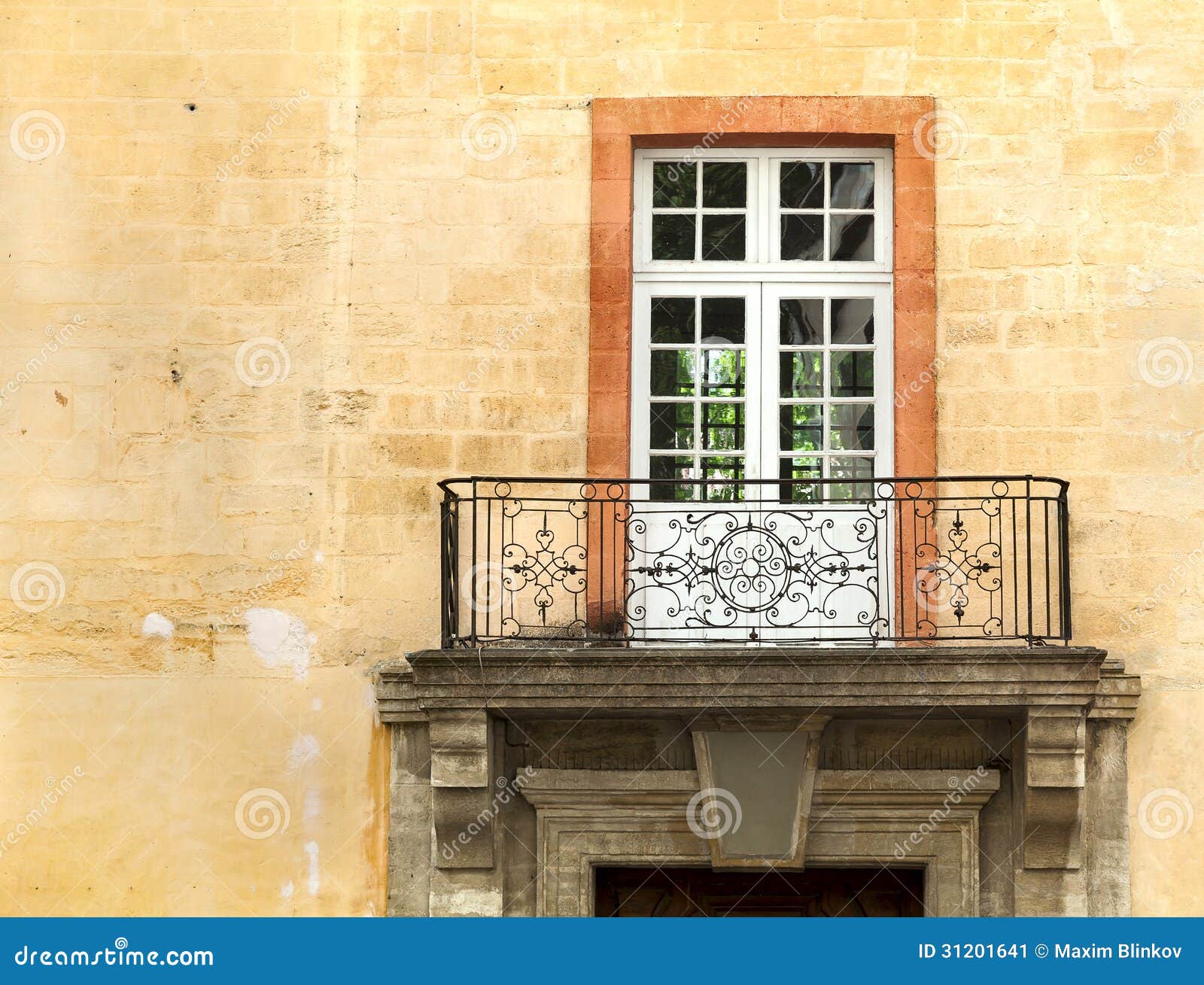 Old Balcony of the Building Stock Image - Image of frame, ancient: 31201641