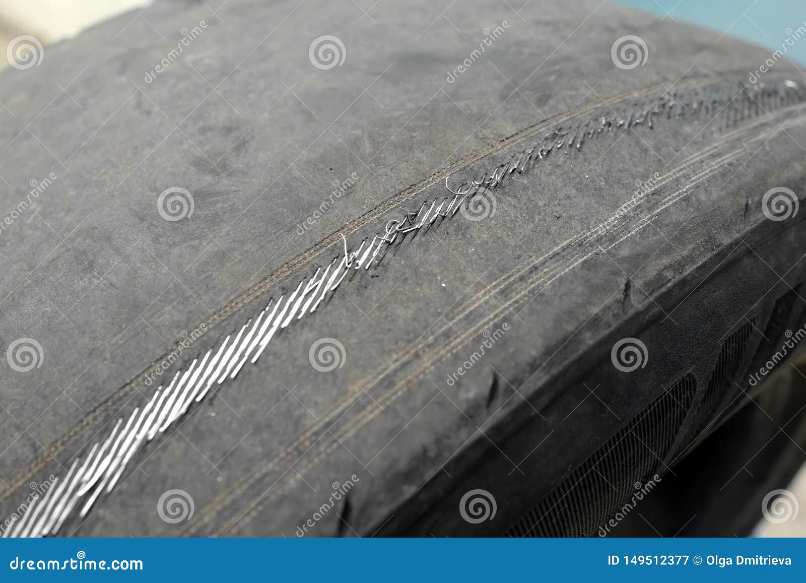 Old bald rubber stock image. Image of wear, installation - 149512377