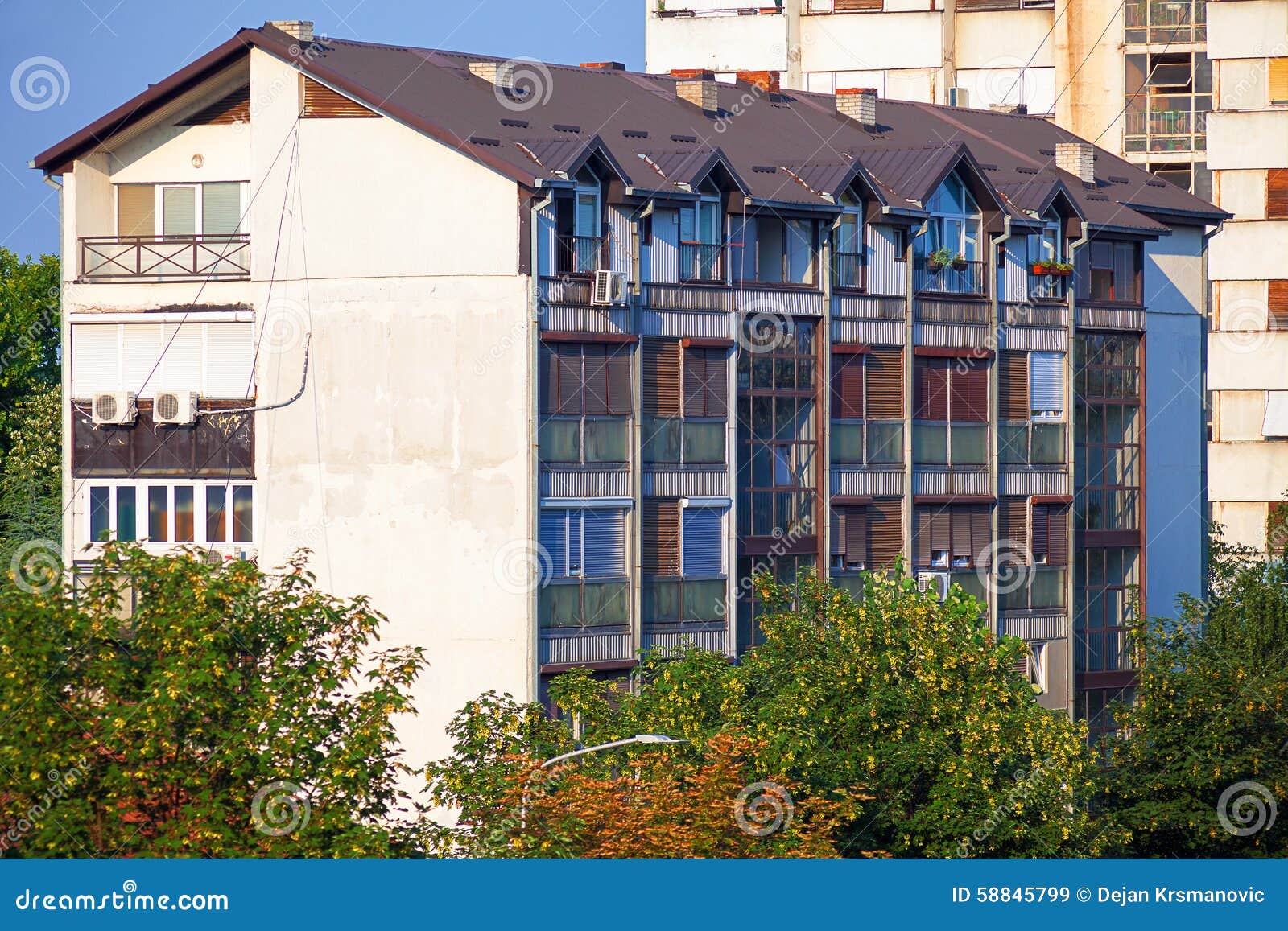 Old Balkan Building stock image. Image of perspective - 58845799