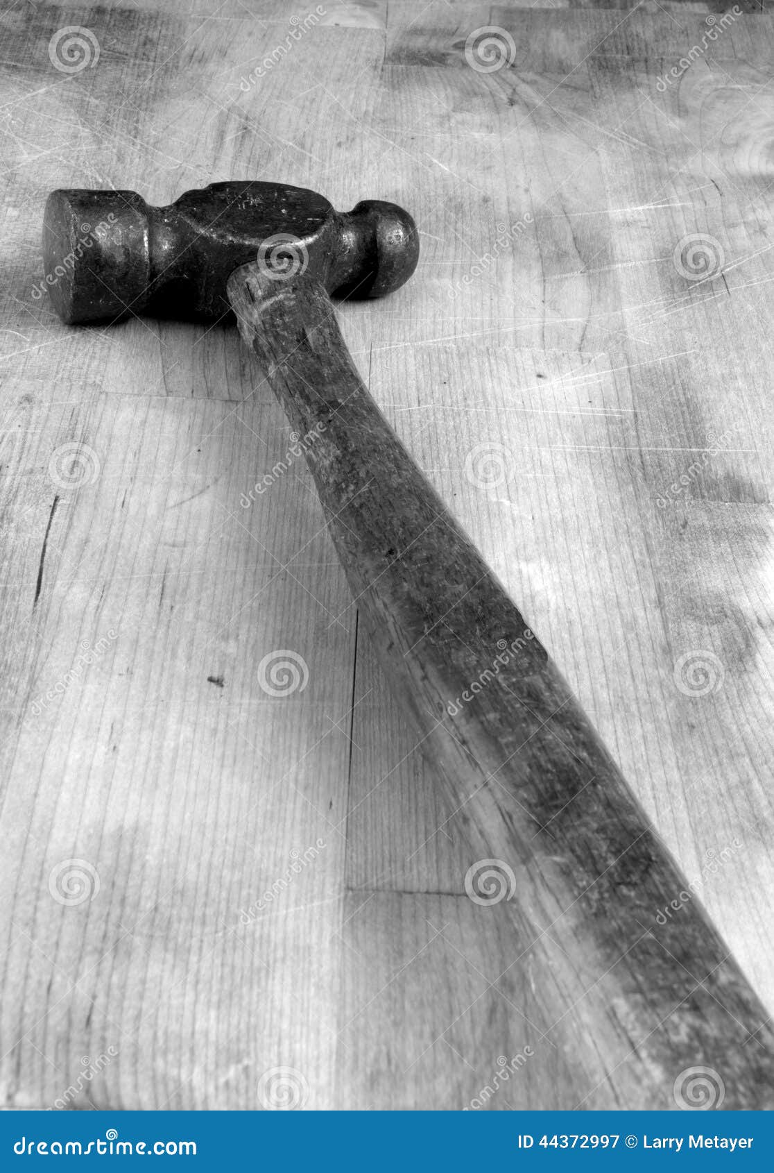 Old Ball Peen Hammer stock image. Image of rustic, tools - 44372997