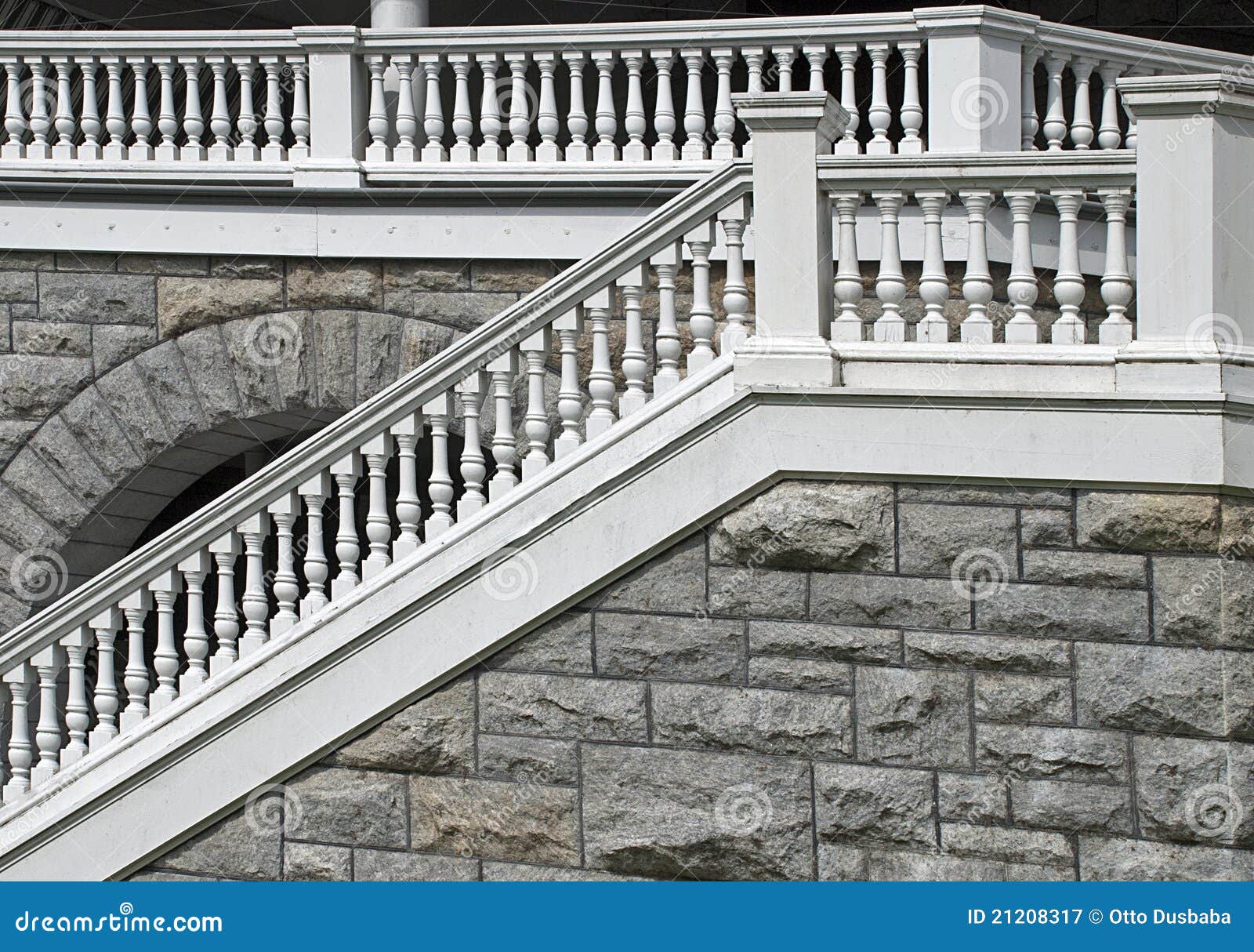 Old Balustrade With Stairs Royalty-Free Stock Photo | CartoonDealer.com ...