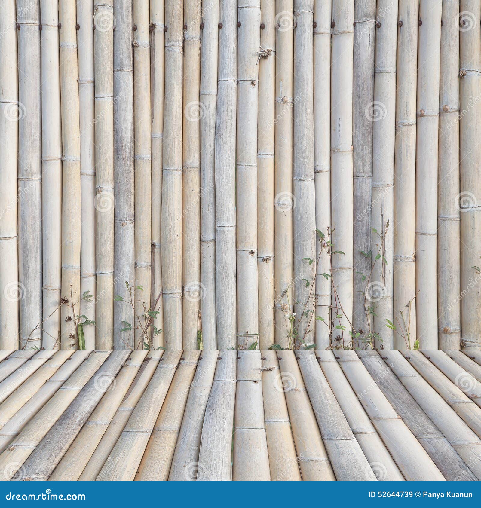 Old Bamboo Fence Background Stock Image - Image of gardening, fence ...