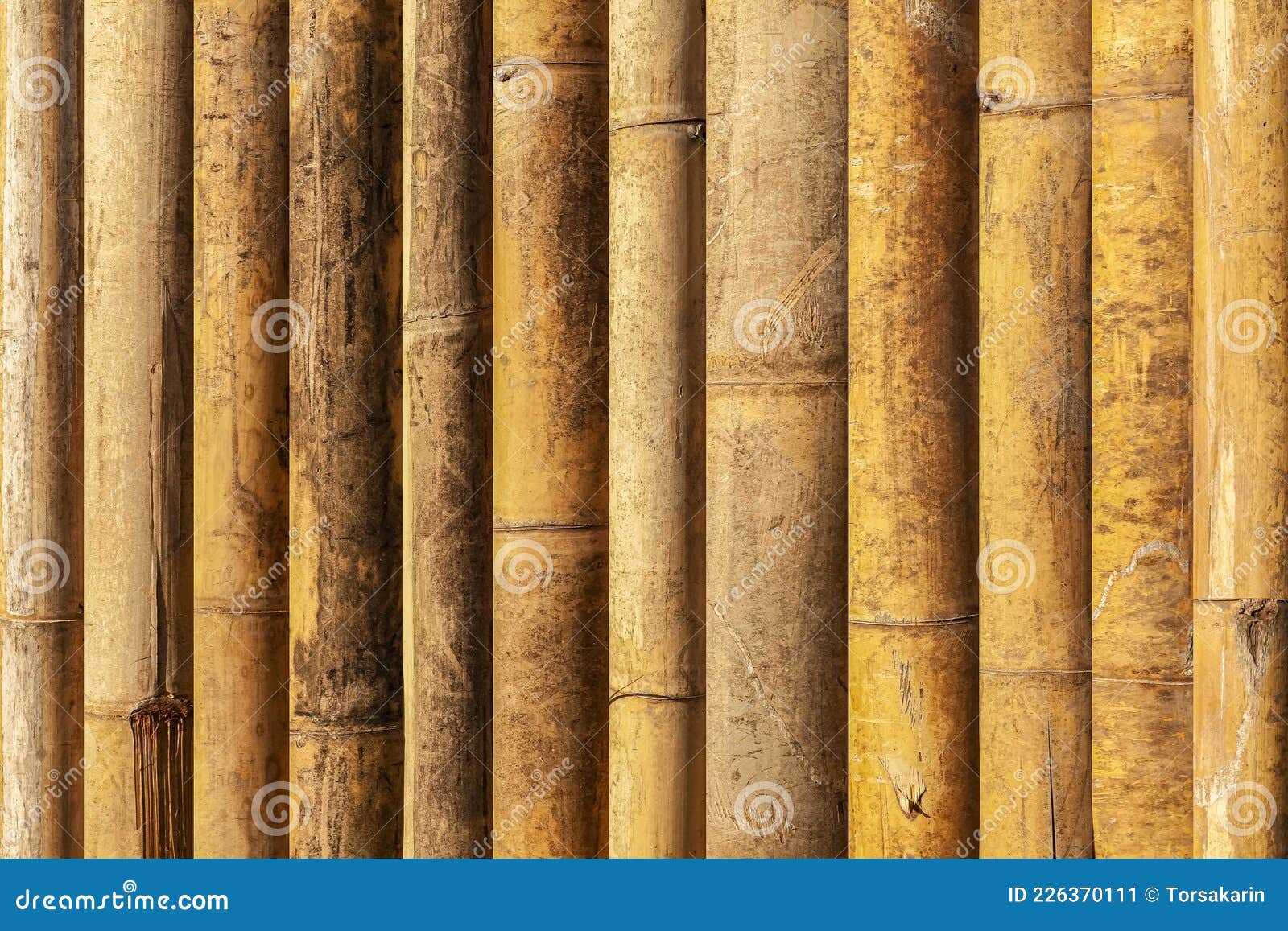 Old Bamboo Fence Texture and Background Seamless Stock Image - Image of ...
