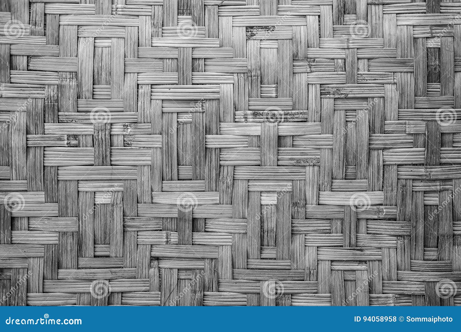 Old Bamboo Wall of Thai House in Countryside Stock Photo - Image of ...