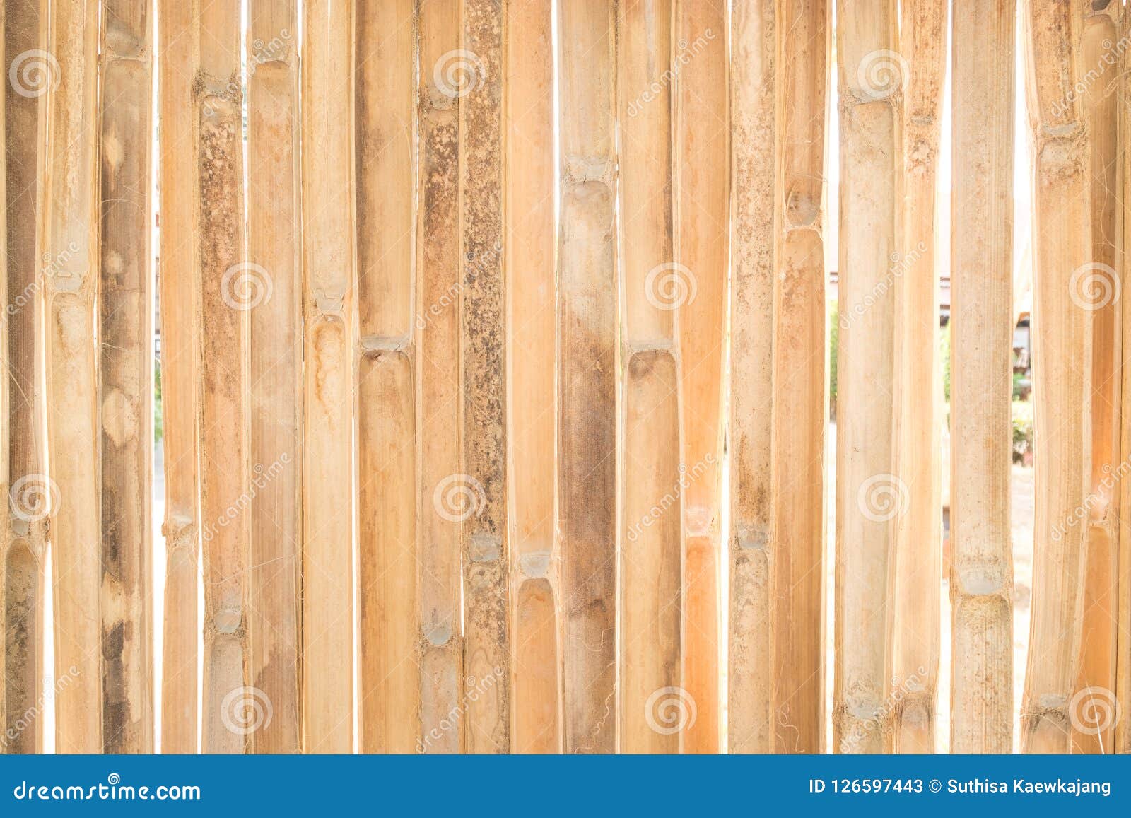 Old Bamboo Weave Walls Pattern Texture for Background. Stock Image ...
