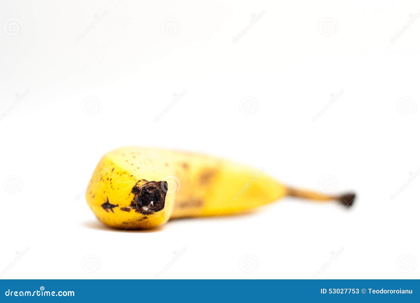 Old banana on white stock image. Image of food, design - 53027753