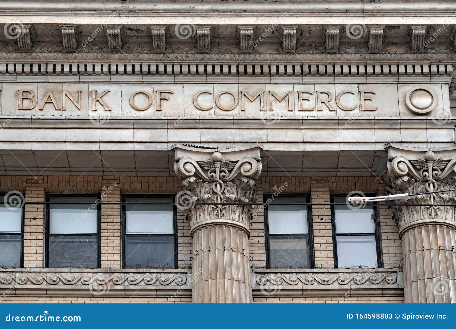 Old bank building editorial stock photo. Image of commerce - 164598803