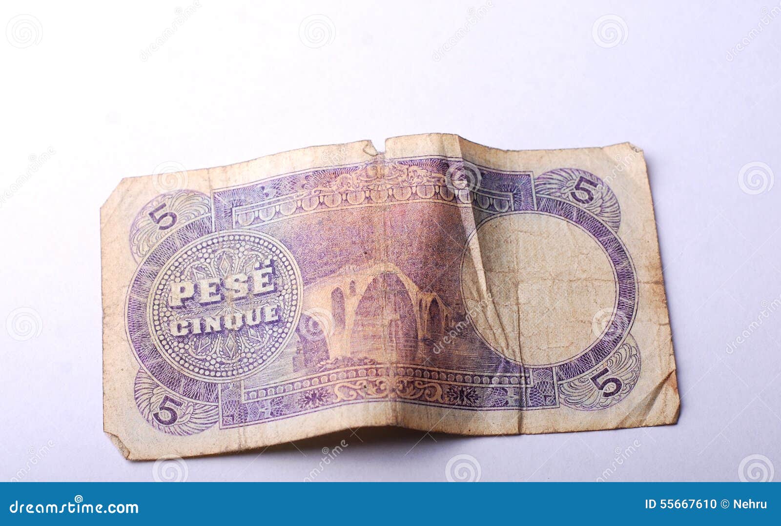 Old Banknote from Albania,5 Lek Stock Photo - Image of paper, famous ...