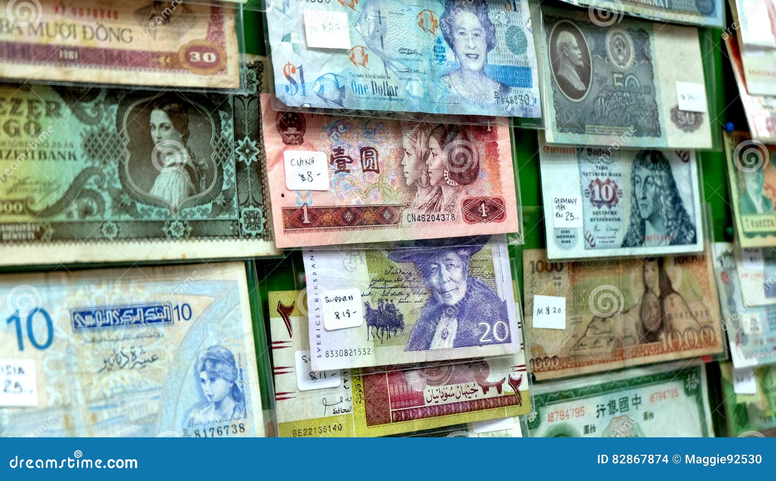 Old Banknotes of Different Countries Editorial Stock Image - Image of ...