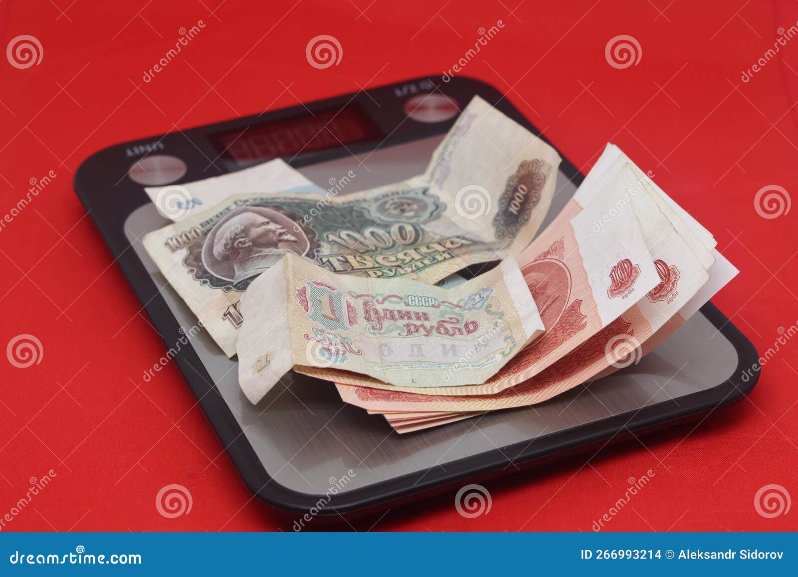 Old Banknotes of the Former Soviet Union. USSR - Rubles. Stock Photo ...