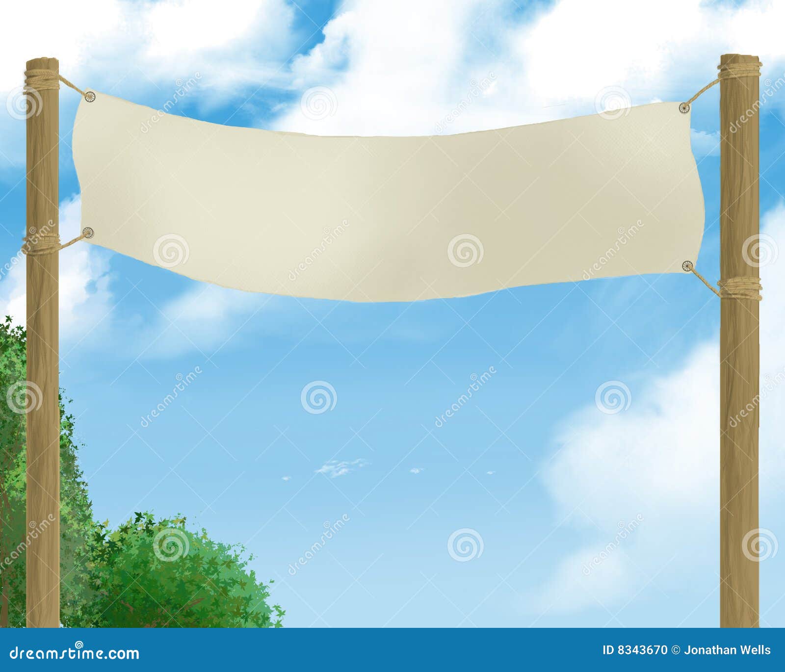 Old Banner stock illustration. Illustration of float, poster - 8343670