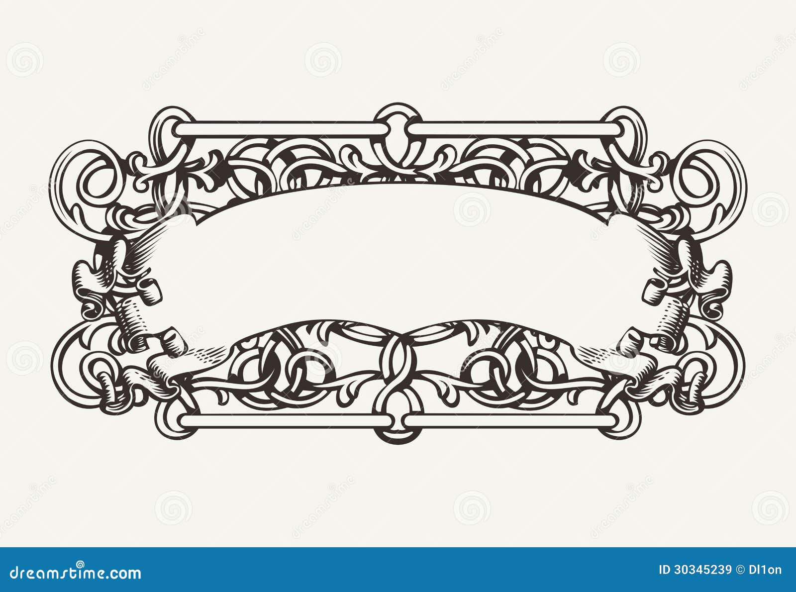 Old Banner High Ornate Background Stock Vector - Illustration of frame ...