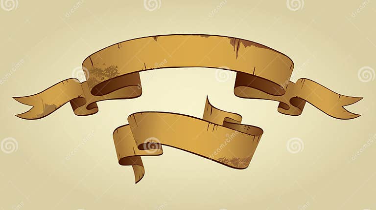 Old Banners stock vector. Illustration of rusty, manuscript - 10258006