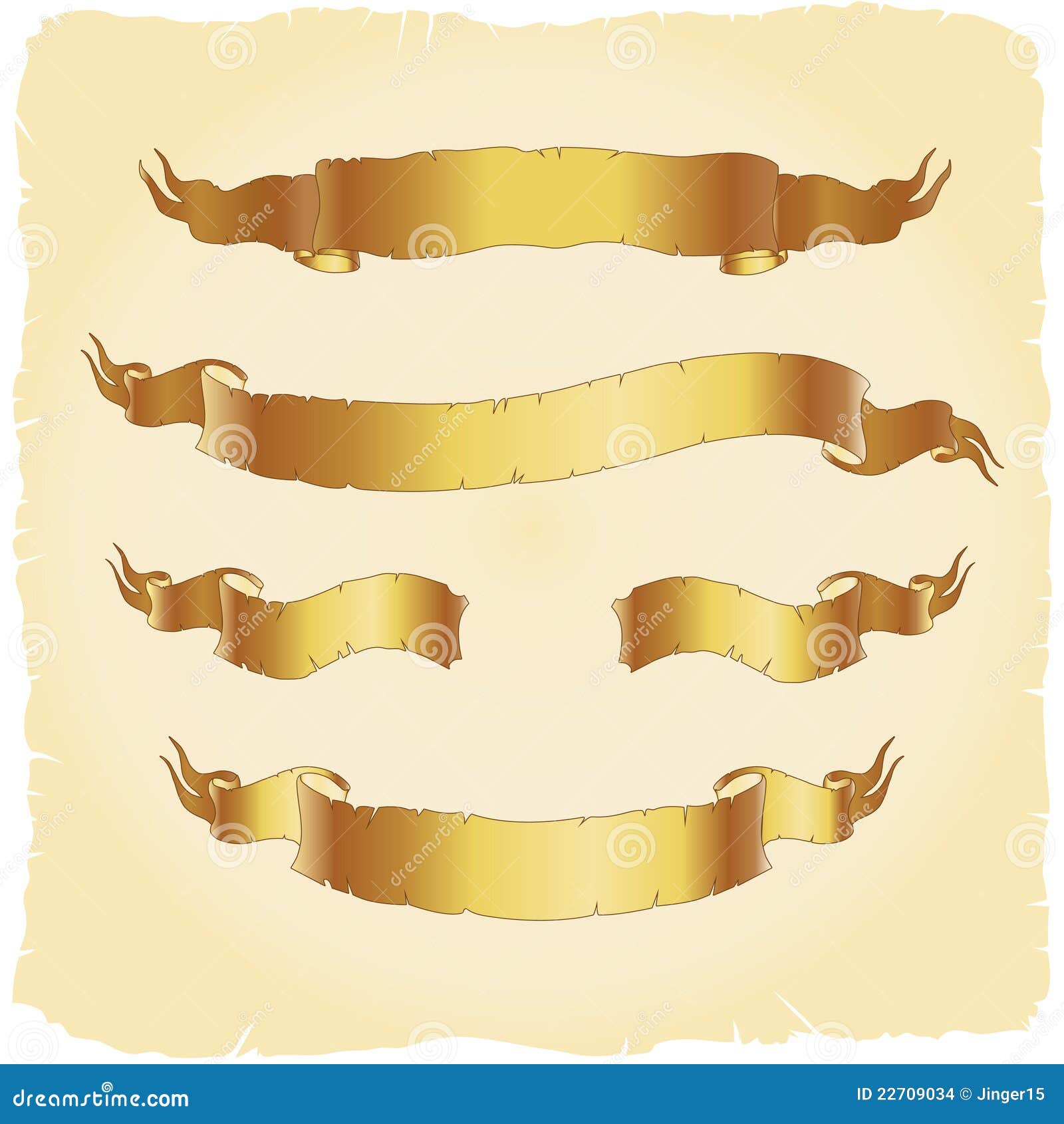 Old banners stock vector. Illustration of edges, paper - 22709034