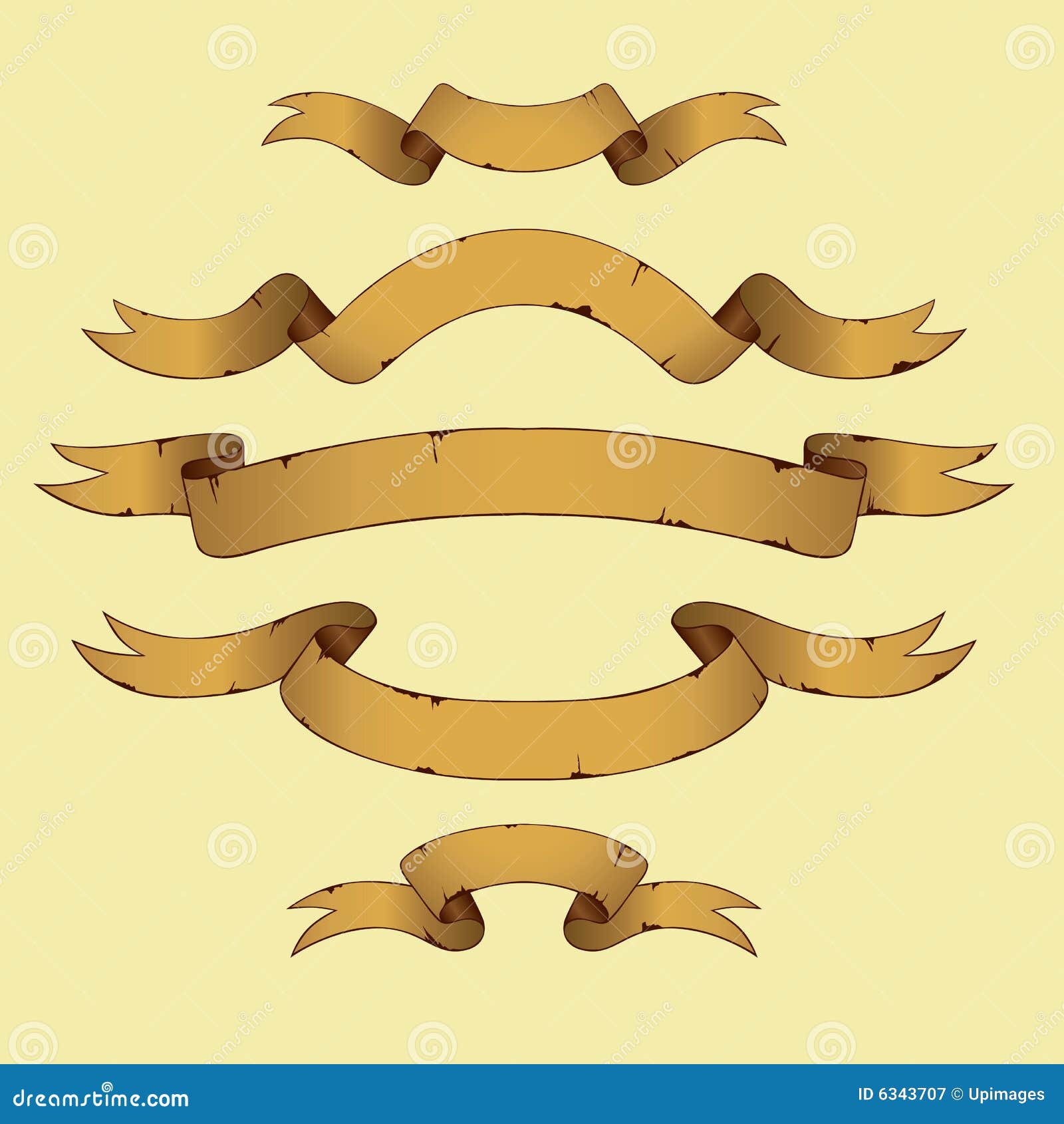 Old Banners stock vector. Illustration of fluttering, document - 6343707