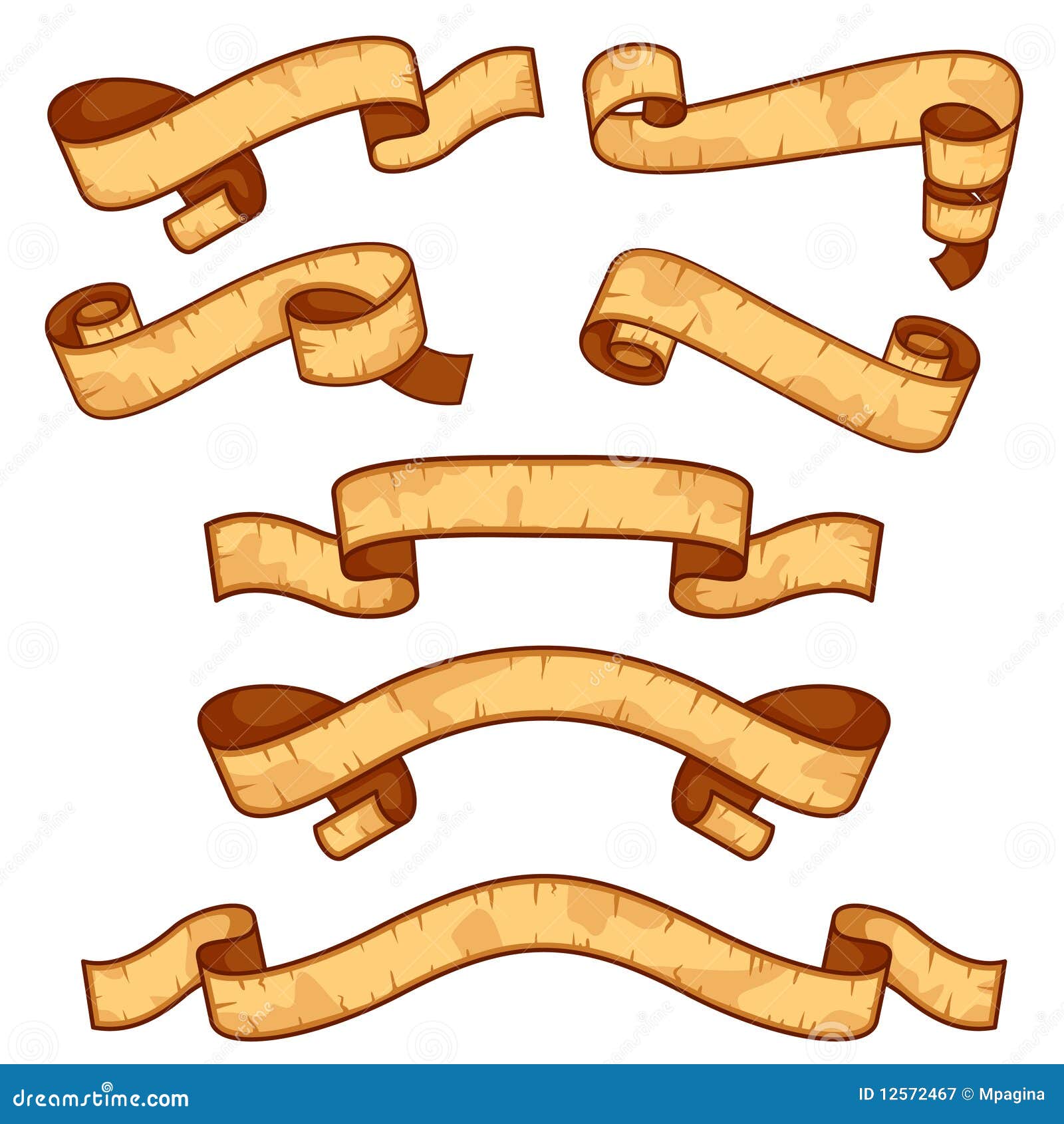 Old banners set stock vector. Illustration of decoration - 12572467