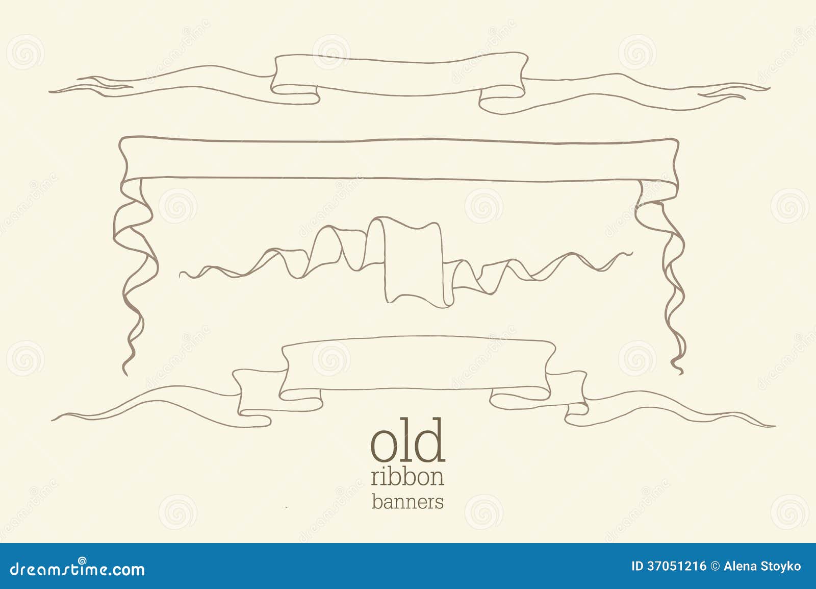 Old banners stock vector. Illustration of manuscript - 37051216