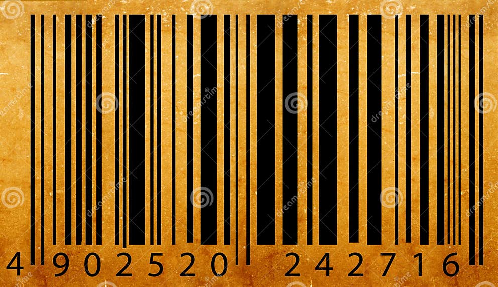 Old bar code label stock illustration. Illustration of antique - 4130144
